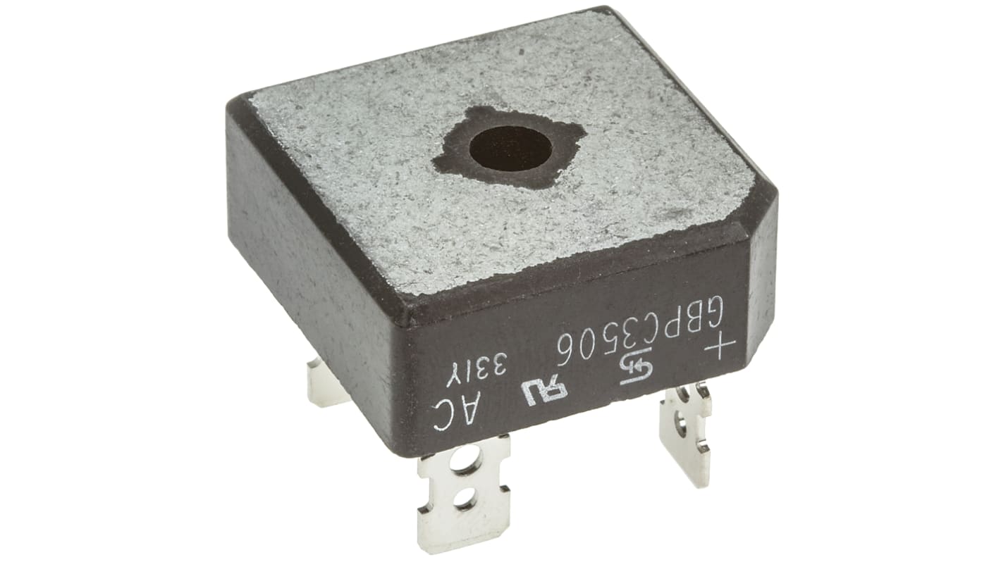 GBPC3506 | Taiwan Semiconductor Bridge Rectifier, 35A, 600V, 4-Pin | RS