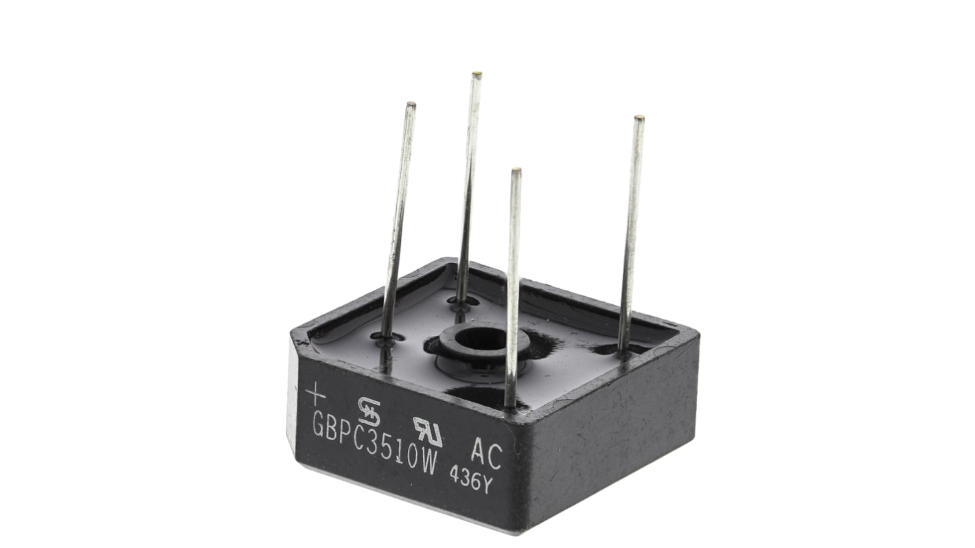 GBPC3510W T0 | Taiwan Semiconductor Bridge Rectifier, 35A, 1000V, 4-Pin ...
