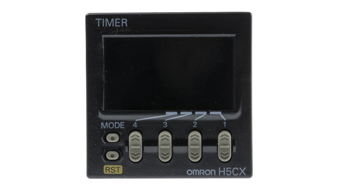 H5CX-A11SD-N | Omron H5CX Series Panel Mount Timer Relay, 12 → 24V ac ...