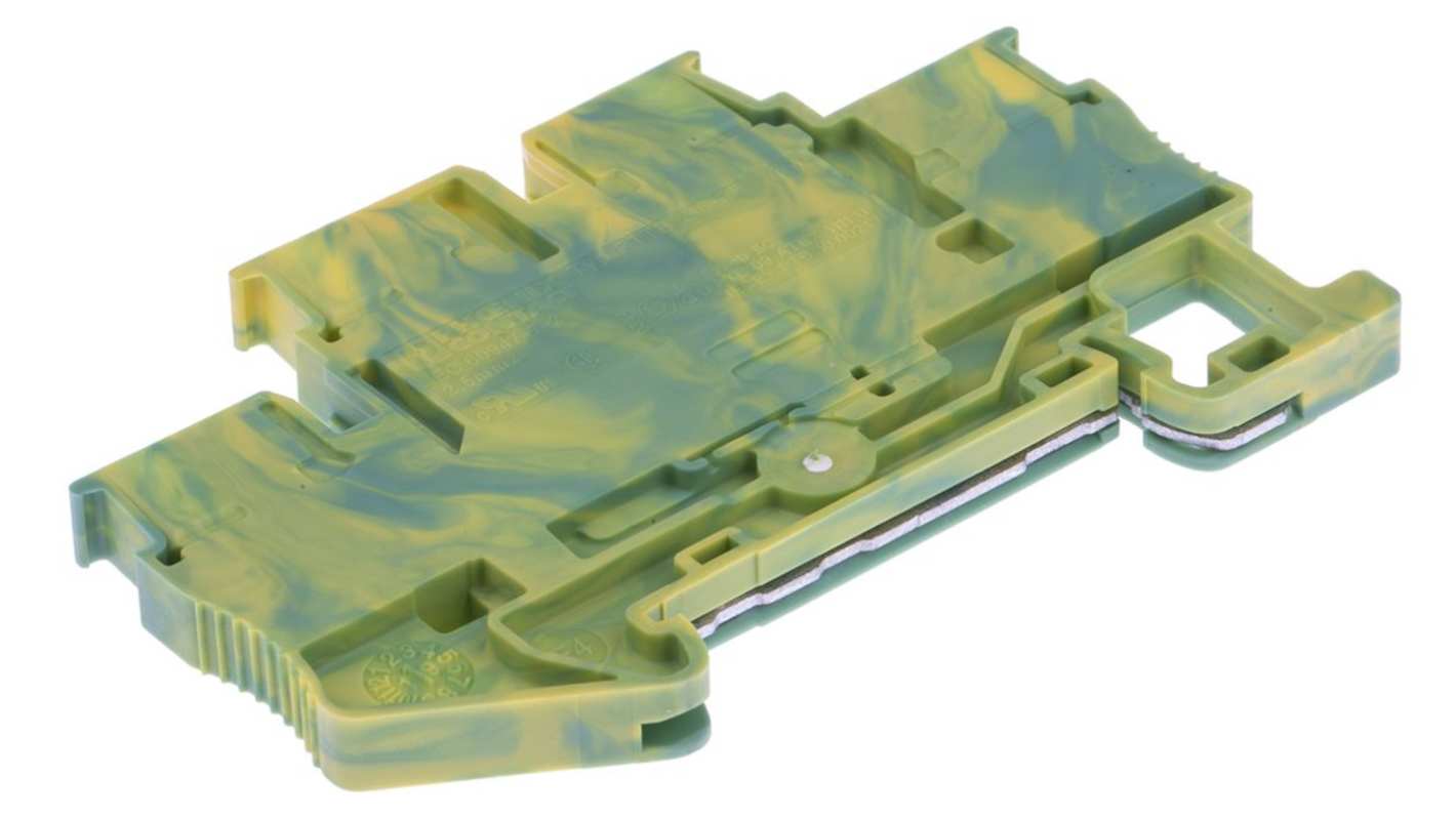 3210596 | Phoenix Contact PTTB 2.5-PE Series Green/Yellow Double Level ...