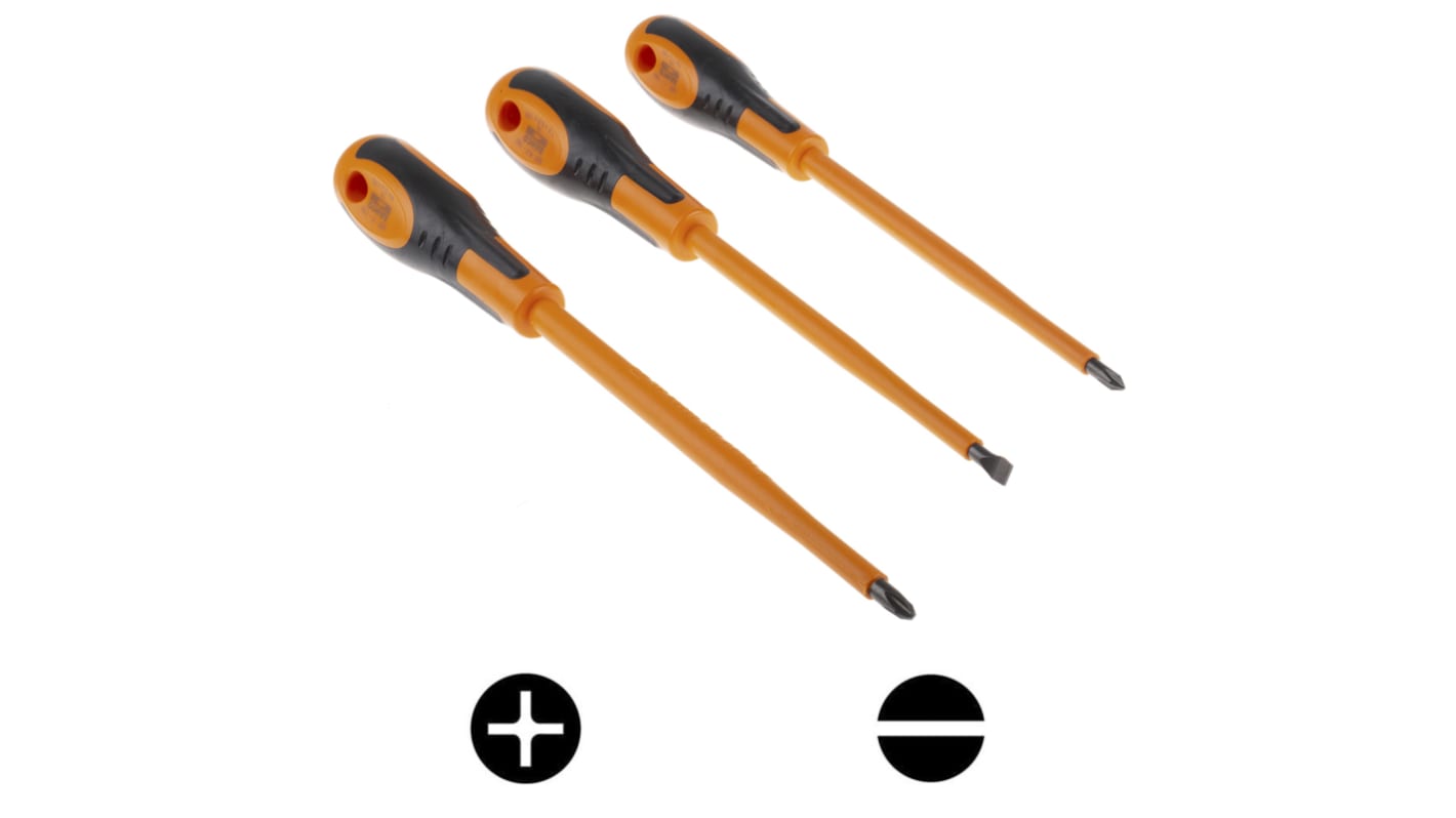 620-6 | Bahco Phillips; Slotted Insulated Screwdriver Set, 6-Piece | RS