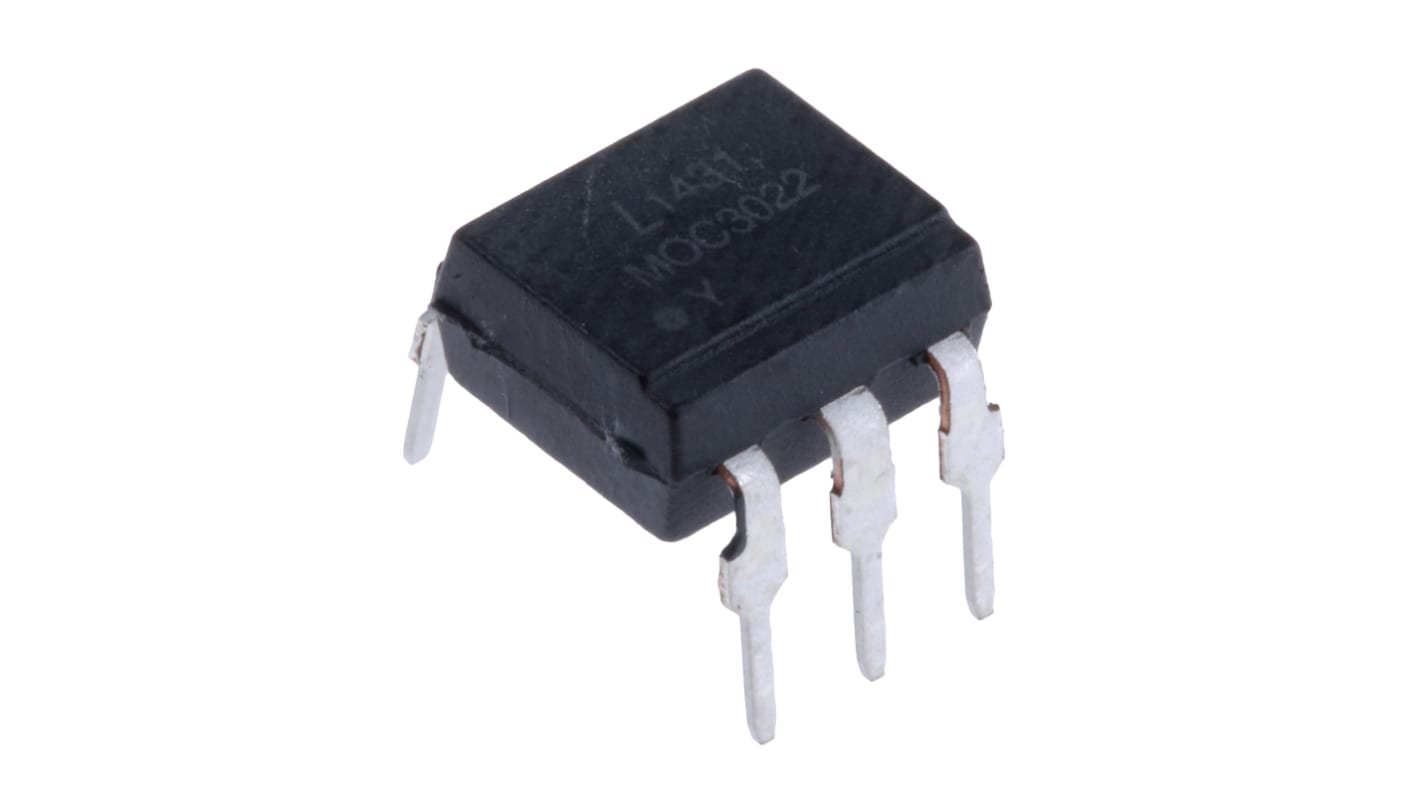 Lite-On, MOC3022 Triac Output Optocoupler, Through Hole, 6-Pin PDIP | RS