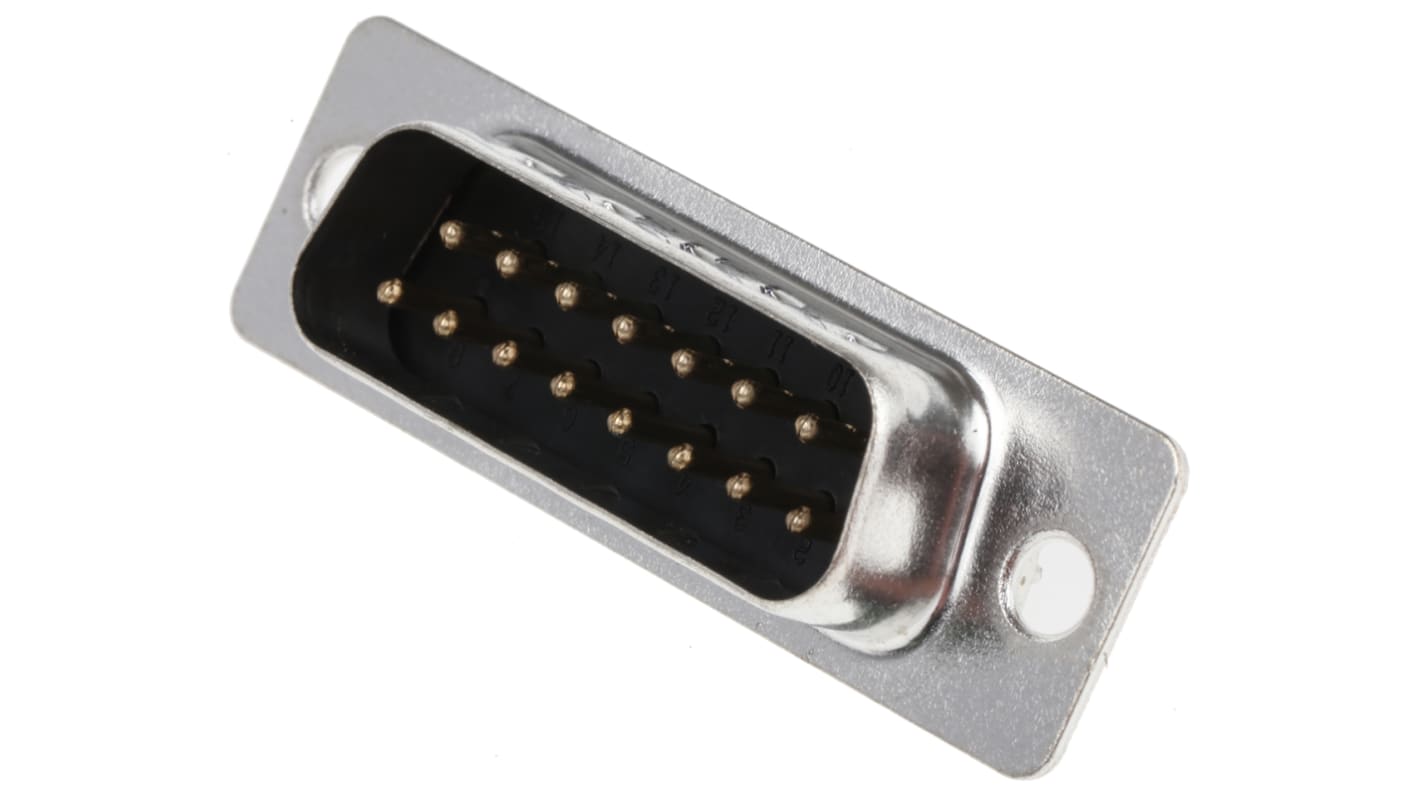 L717SDA15P | Amphenol ICC SD 15 Way Panel Mount D-sub Connector Plug | RS