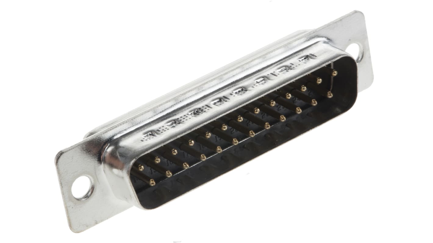 L717SDB25P | Amphenol ICC SD 25 Way Panel Mount D-sub Connector Plug, 2 ...
