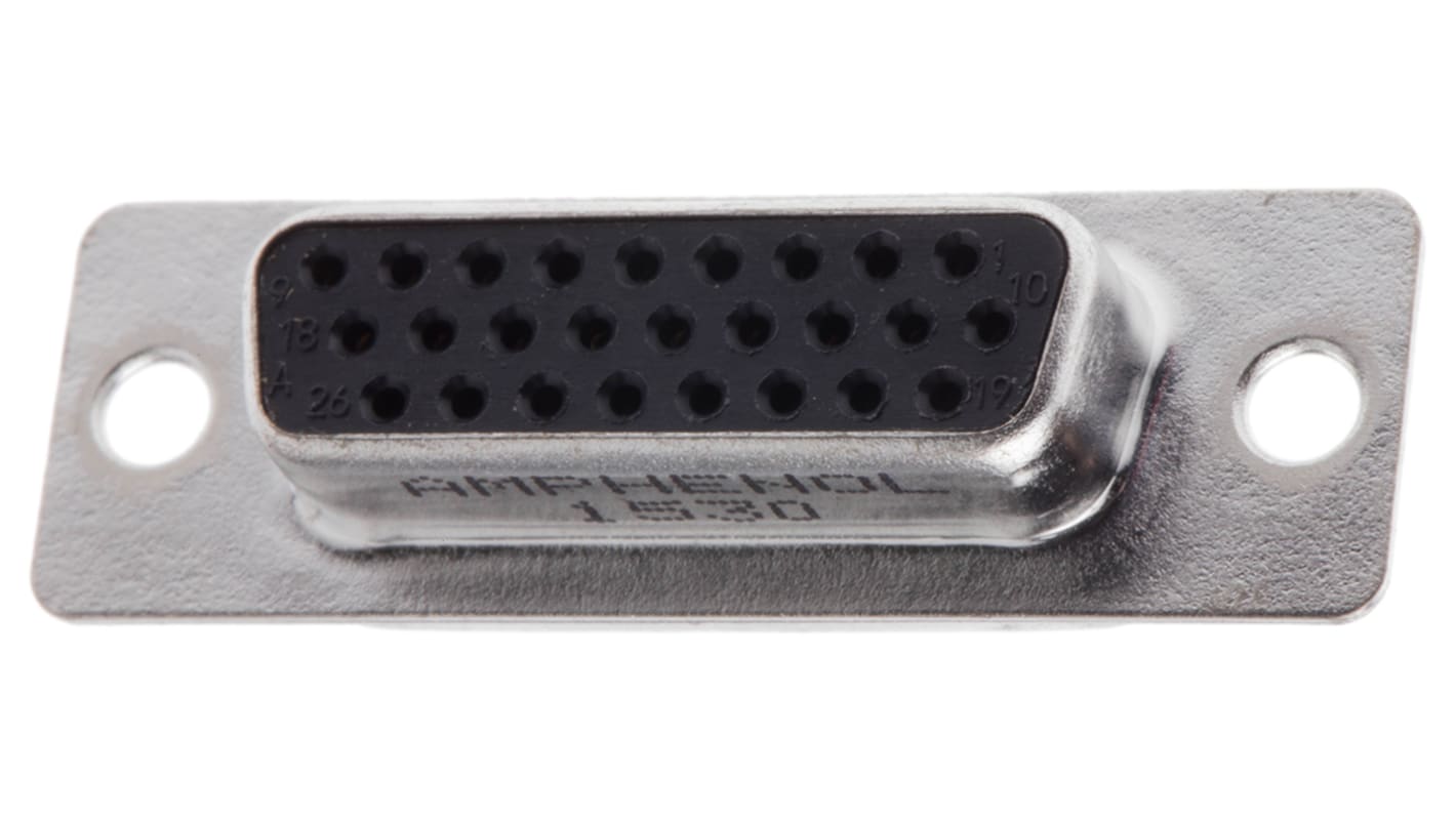 L77HDA26S | Amphenol ICC HD 26 Way Panel Mount D-sub Connector Socket | RS