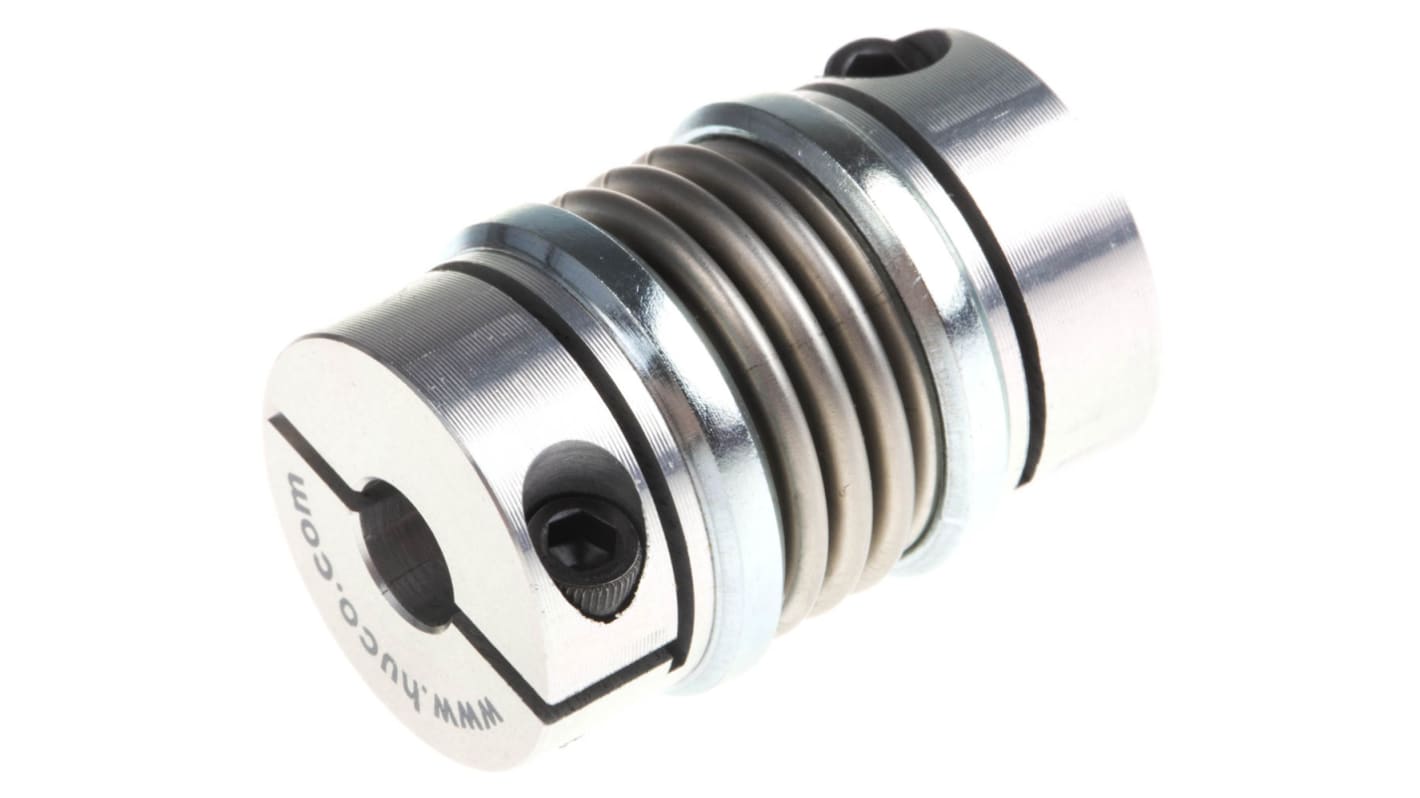 537.20.2222 | Huco Bellows Coupling, 20mm Outside Diameter, 6mm Bore ...