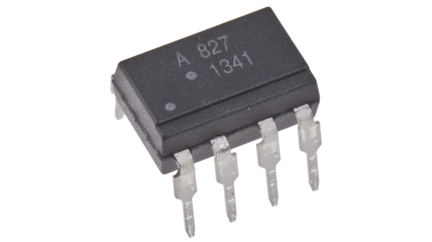 Broadcom, ACPL-827-000E DC Input Transistor Output Dual Optocoupler, Through Hole, 8-Pin PDIP | RS