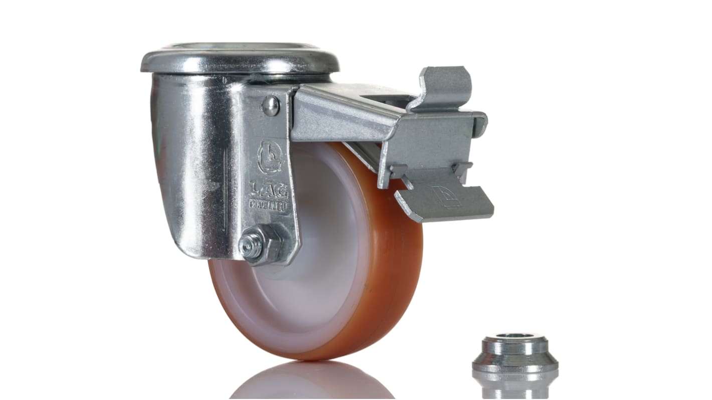 22252 FR FB | Roulette industrielle Pivotante LAG, Acier zingué, Ø 80mm ...