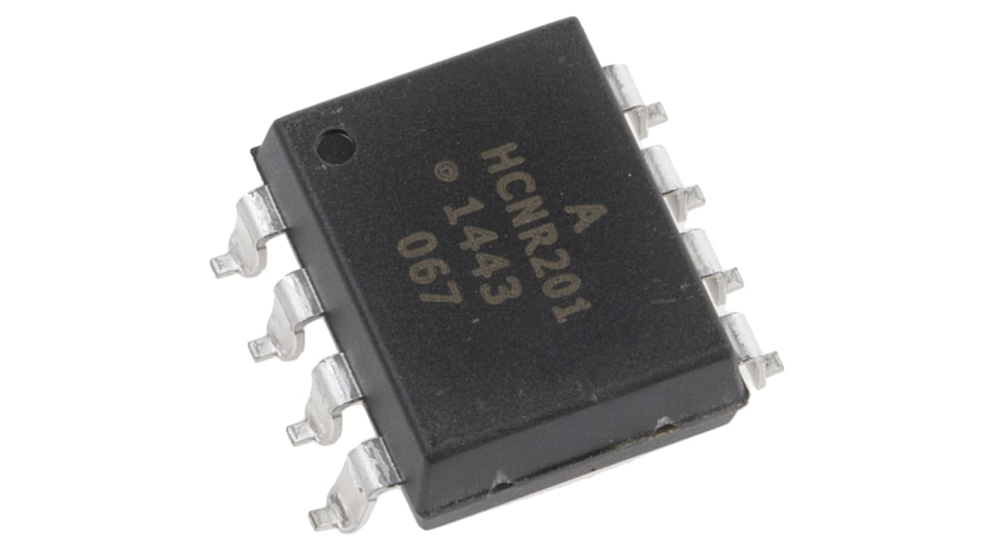 Broadcom, HCNR201-300E DC Input Photodiode Output Optocoupler, Surface Mount, 8-Pin PDIP-W | RS