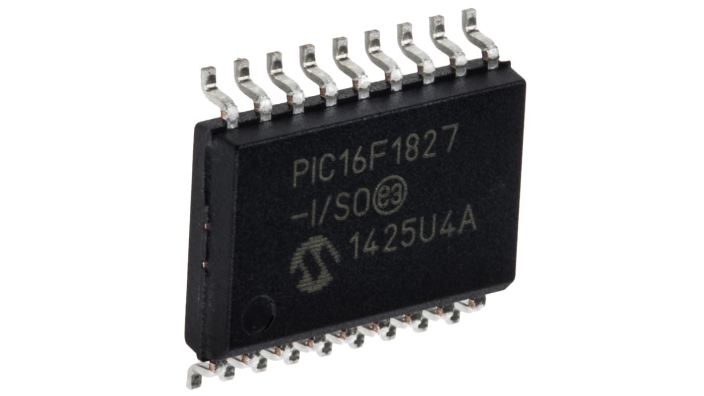 Microchip マイコン, 18-Pin SOIC PIC16F1827-I/SO | RS