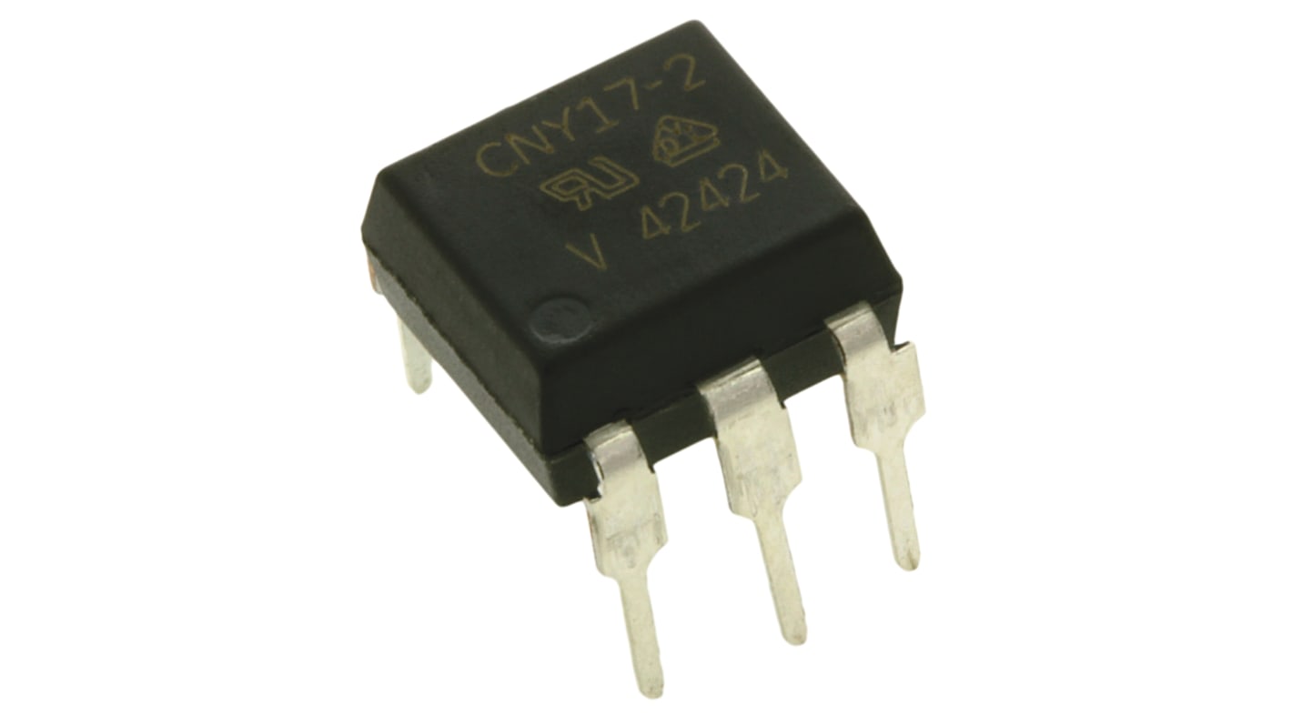 Vishay, CNY17-2 DC Input Transistor Output Optocoupler, Through Hole, 6-Pin PDIP | RS