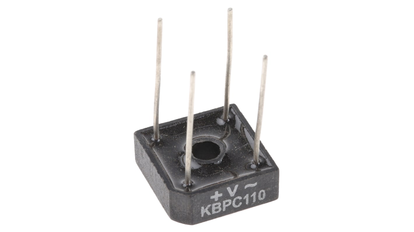 VS-KBPC110 | Vishay Bridge Rectifier, 3A, 1000V, 4-Pin | RS