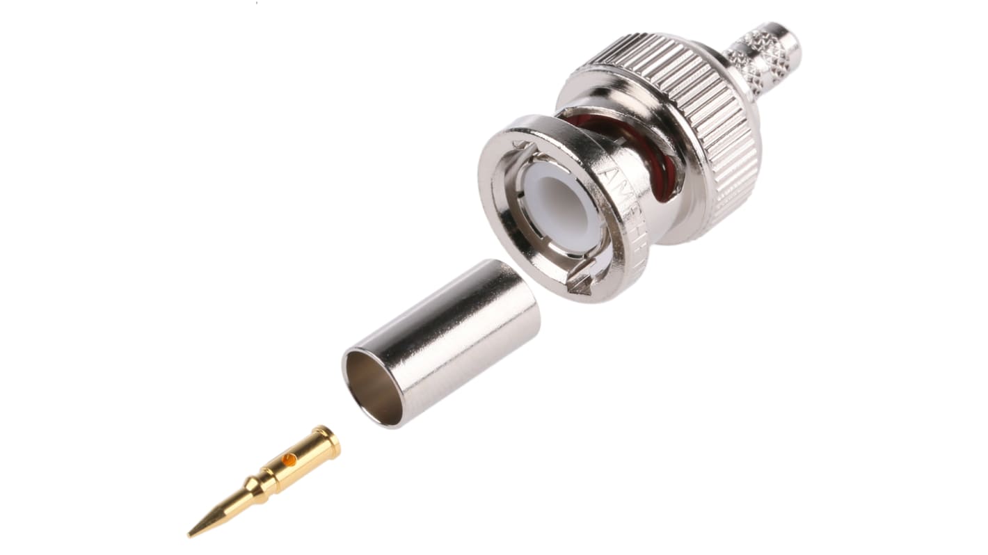 B1121A1-ND3G-1A-50 | Amphenol RF, Plug Cable Mount BNC Connector, 50Ω, Crimp Termination ...