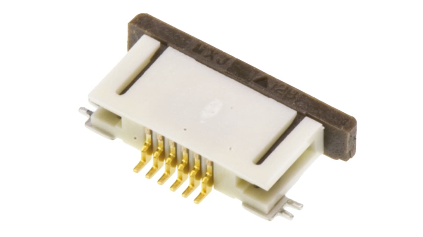 52746-0671 | Molex, Easy-On, 52746 0.5mm Pitch 6 Way Right Angle Female FPC Connector, ZIF ...