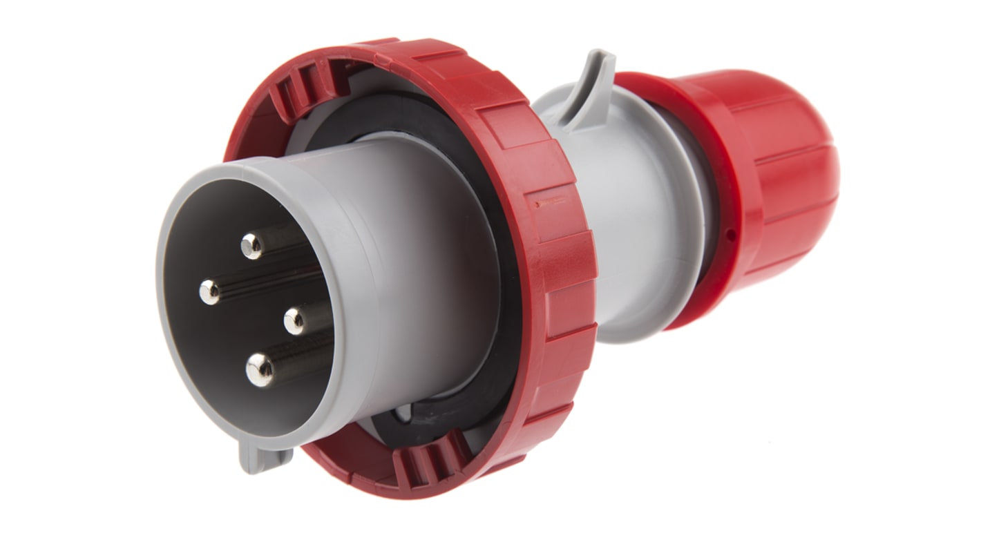 218.3236RV | Scame IP66, IP67 Red Cable Mount 3P + E Industrial Power ...