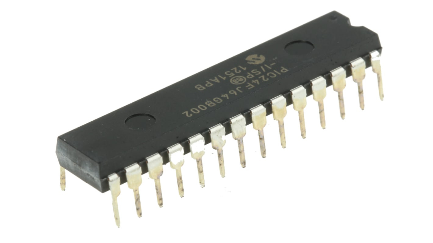 Microchip マイコン, 28-Pin SPDIP PIC24FJ64GB002-I/SP | RS