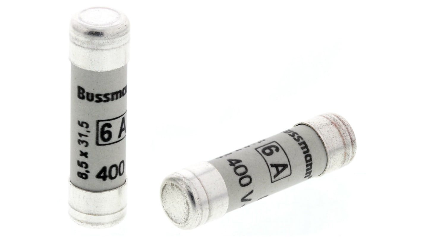 C08G6 | Cooper Bussmann 6A Cartridge Fuse, 8 x 32mm | RS