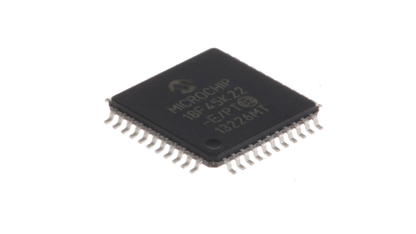 Microchip PIC18F45K22-E/PT, 8bit PIC Microcontroller, PIC18F, 16MHz, 32.768 kB, 256 B Flash, 44 ...