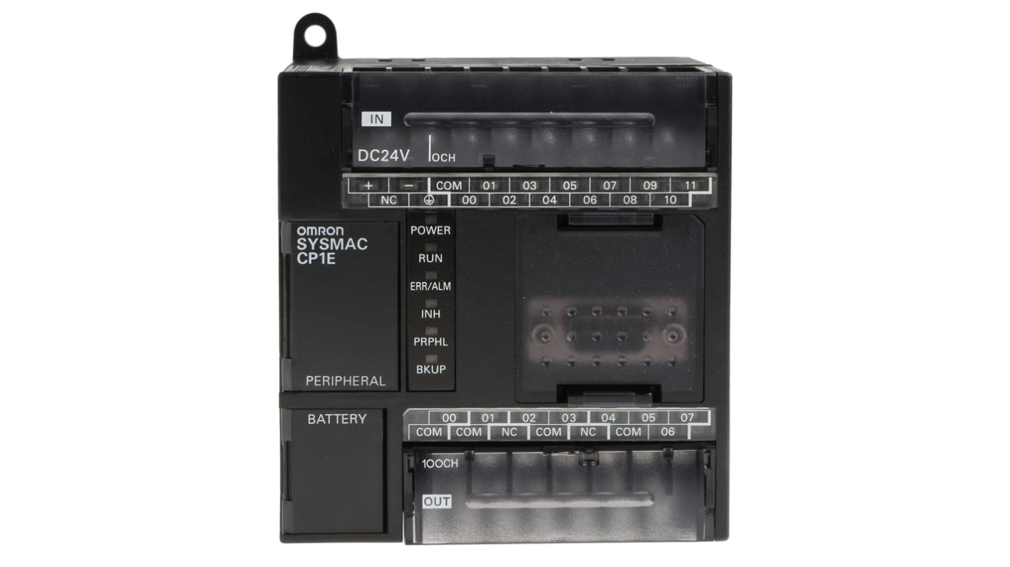 Omron CP1E系列 PLC CPU, 12路Pulse输入Relay输出, USB网络, CP1E-N20DR-D | RS