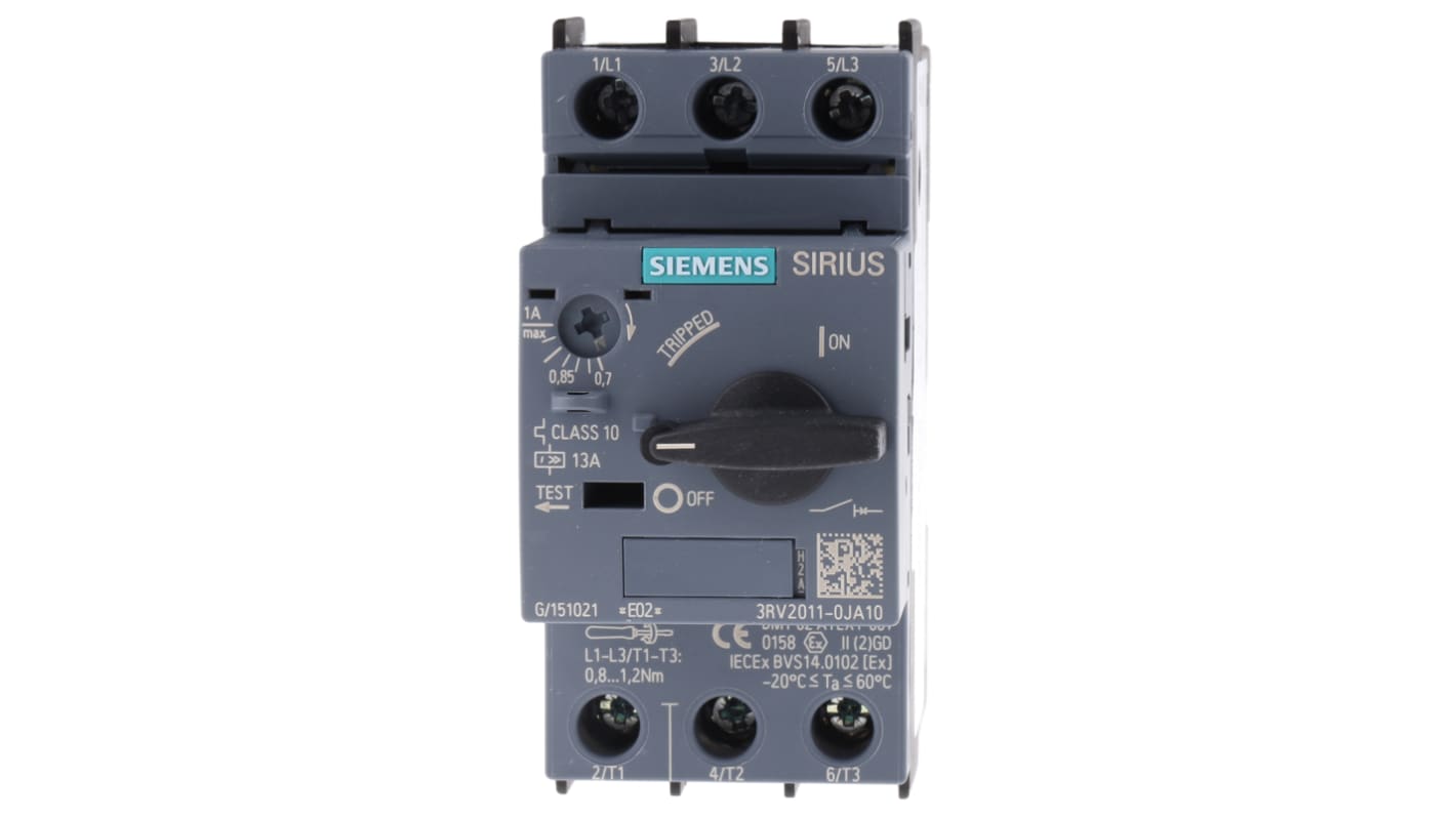 3RV2011-0JA10 | Siemens 0.7 → 1 A SIRIUS Motor Protection Circuit ...