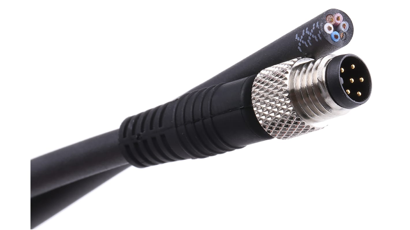 79-3465-52-06 | Binder Straight Male 6 way M8 to Unterminated Sensor ...