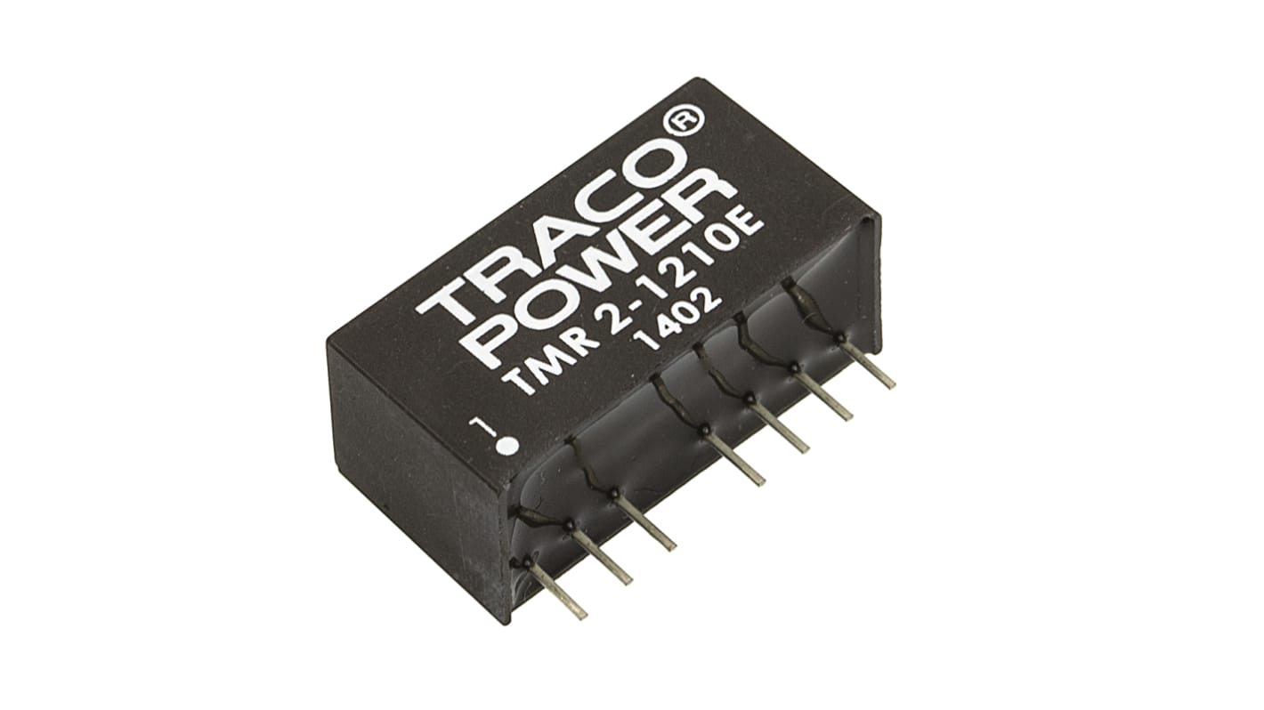 TMR 2-1210E | TRACOPOWER TMR 2E DC-DC Converter, 3.3V dc/ 500mA Output, 9 → 18 V dc Input, 2W ...