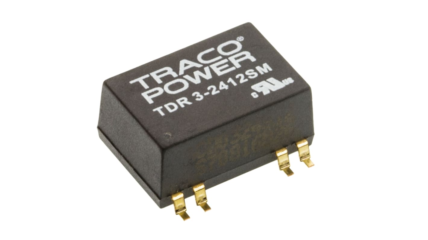 TRACOPOWER DC-DCコンバータ Vout：12V dc 18 → 36 V dc, 3W, TDR 3-2412SM | RS