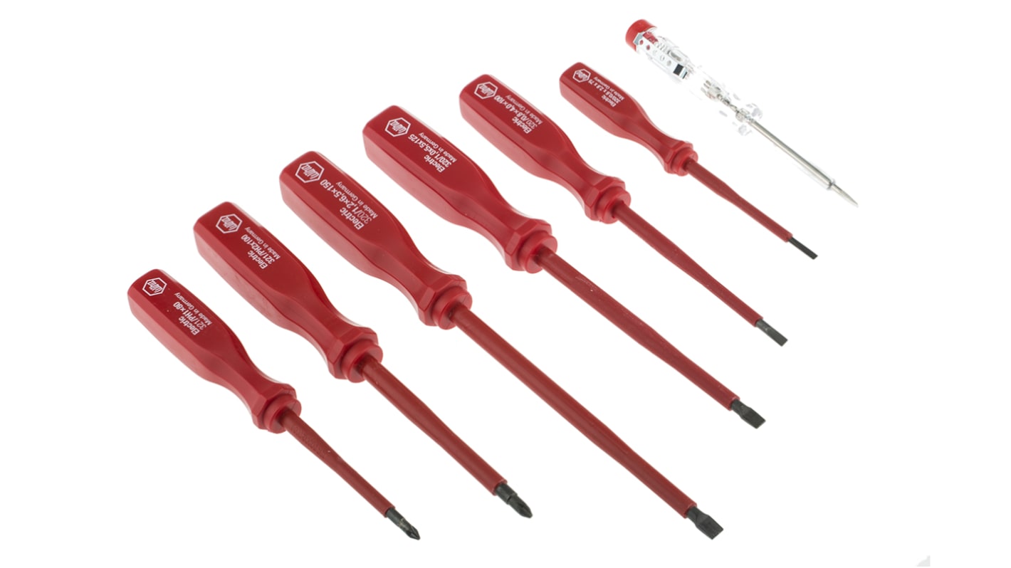 07151 | Wiha Tools Phillips, Slotted Screwdriver Set, 7-Piece | RS