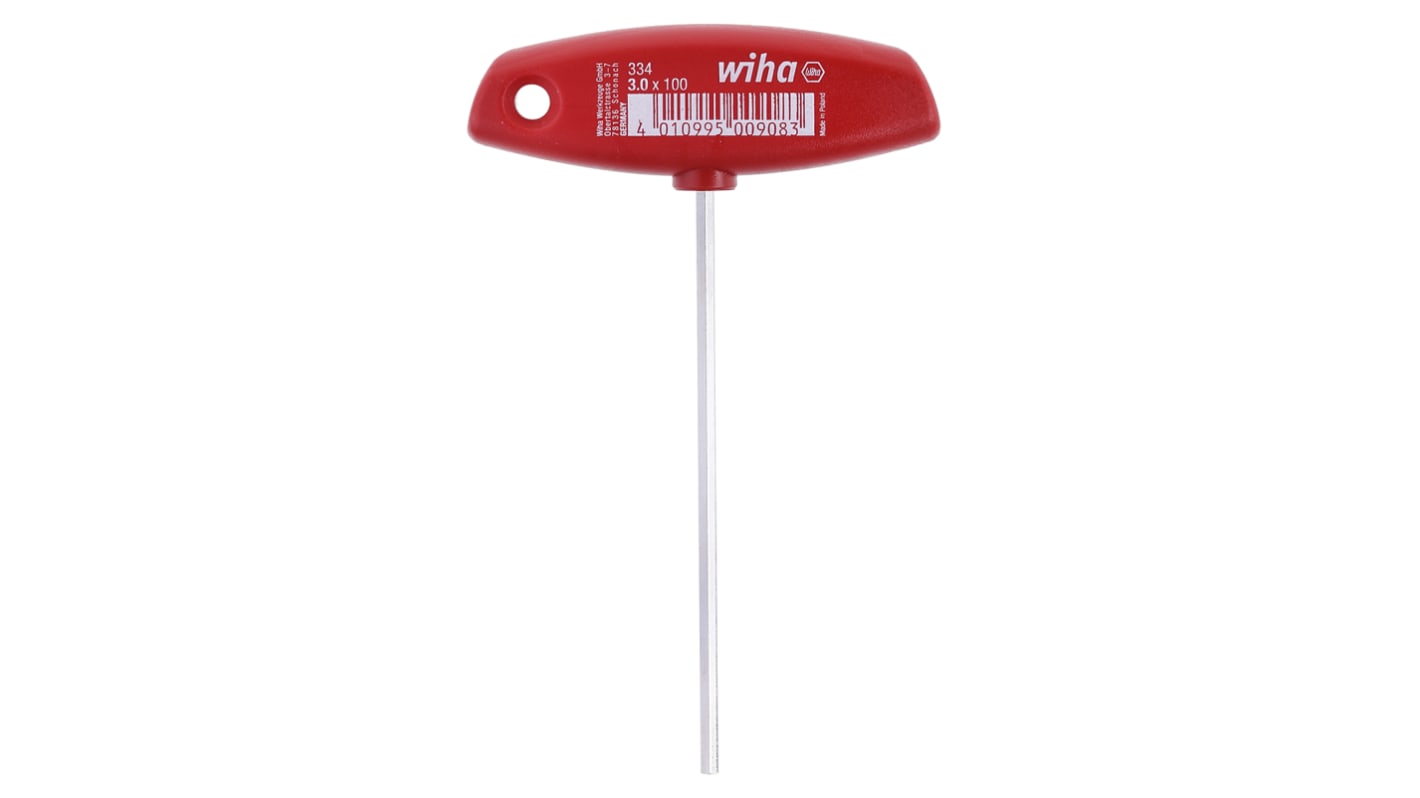 00908 | Wiha T Shape Metric Hex Key, 3mm | RS
