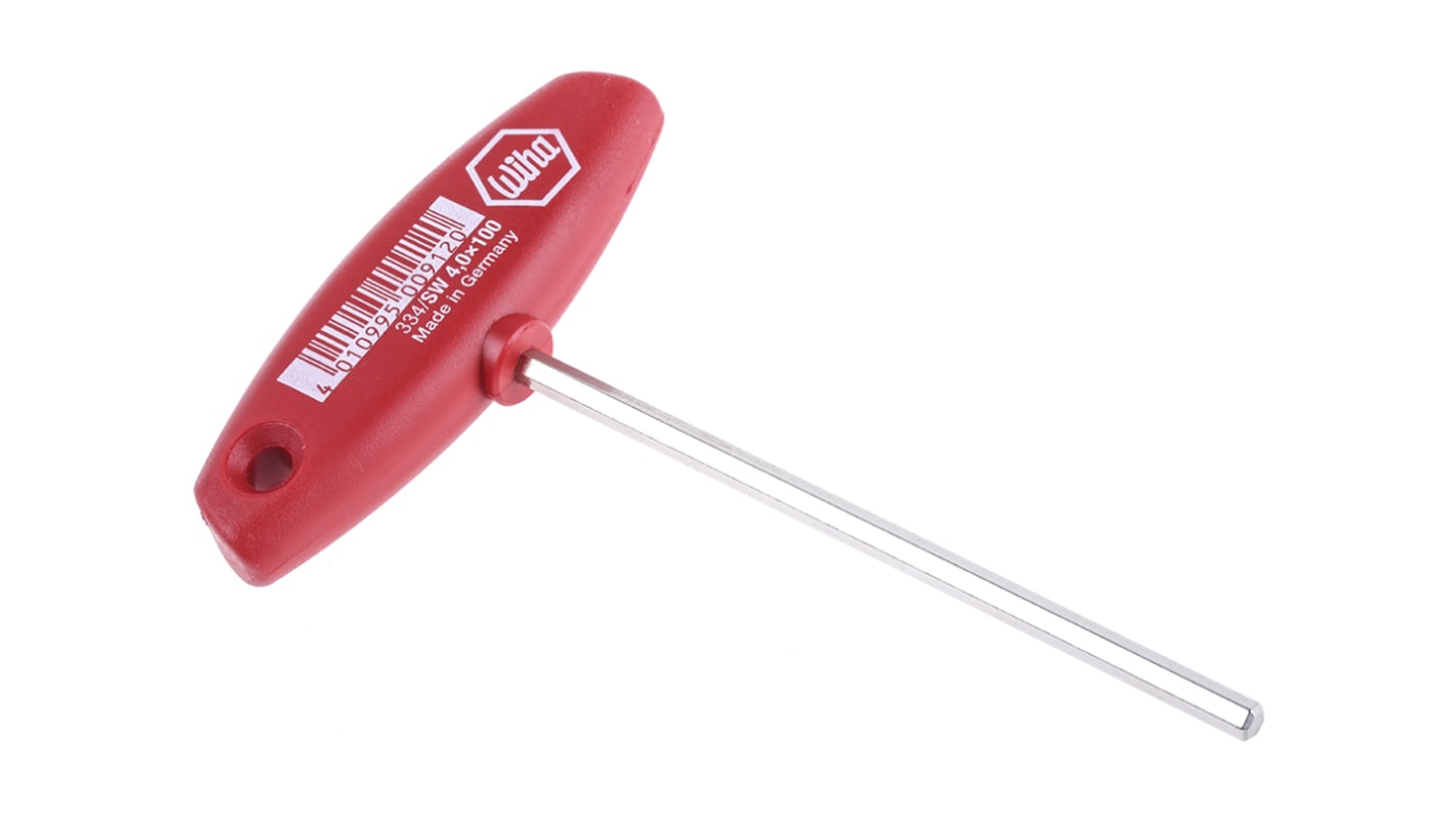 00912 | Wiha T Shape Metric Hex Key, 4mm | RS