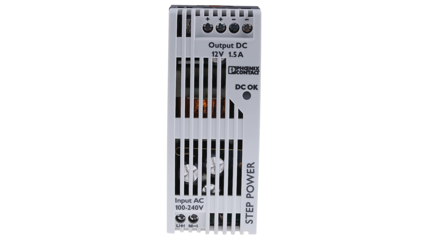 2868554 | Phoenix Contact STEP POWER Switched Mode DIN Rail Power ...