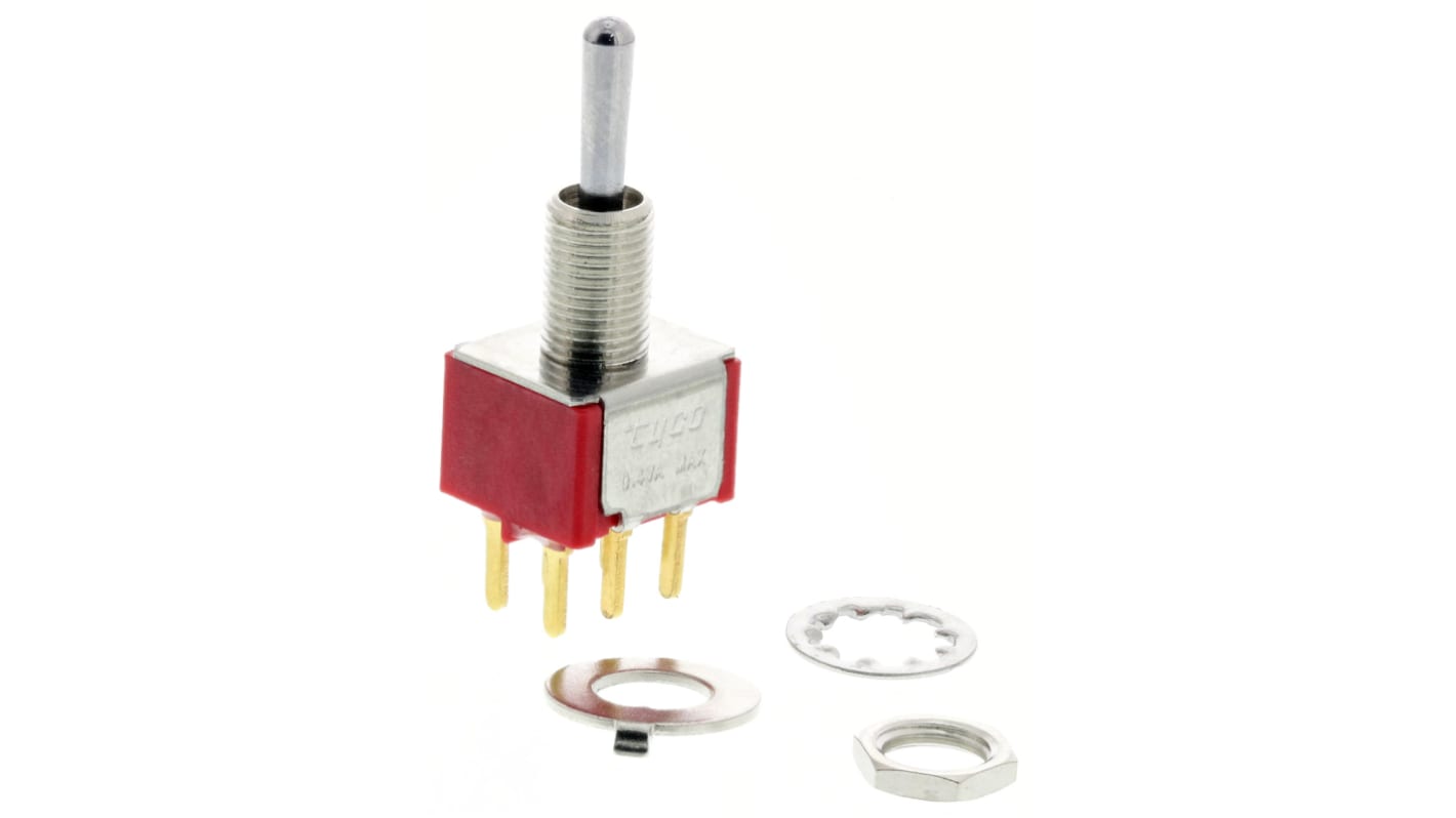1-1825139-6 | TE Connectivity Toggle Switch, PCB Mount, (On)-Off-(On ...