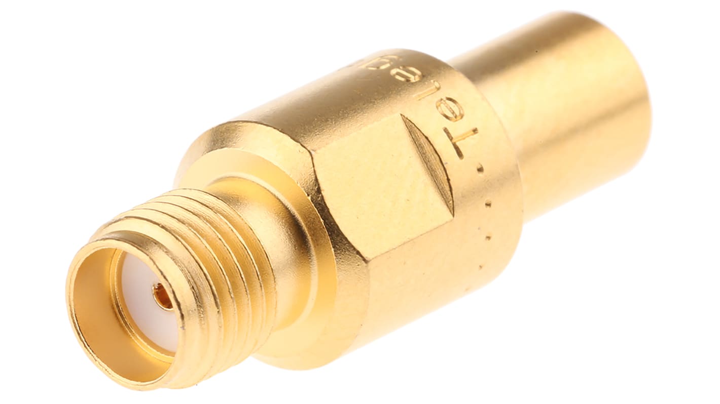 J01155A0041 | Telegartner Straight 50Ω RF Adapter SMA Socket to SMB ...
