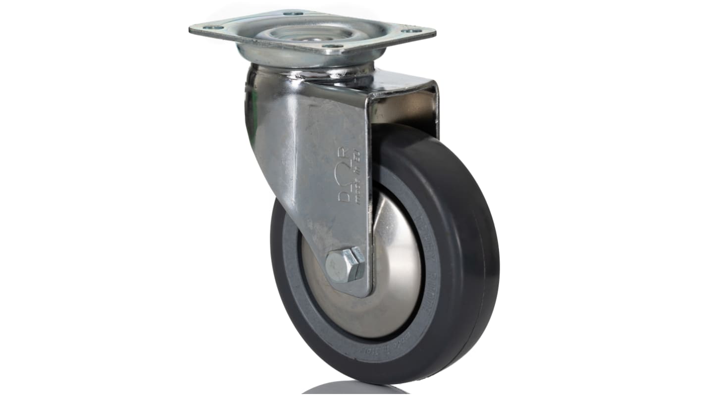 RS PRO Swivel Castor Wheel, 50kg Capacity, 80mm Wheel | RS