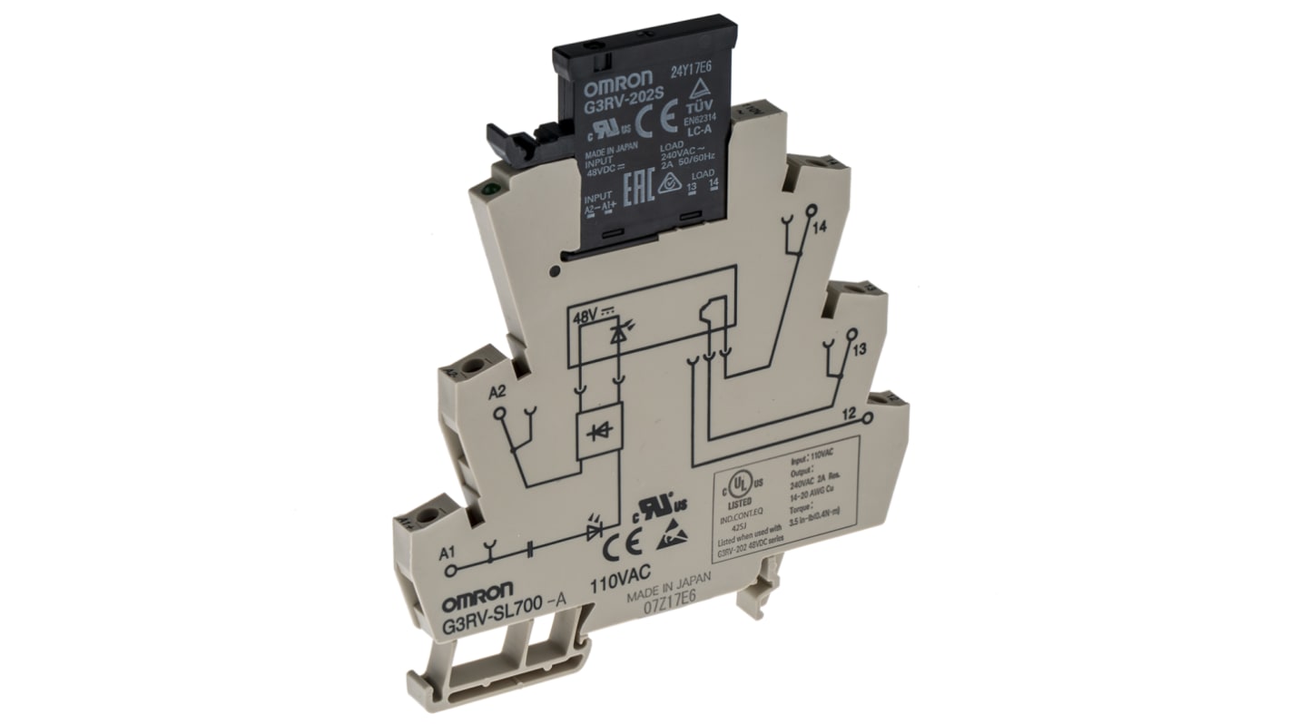 G3RV-SL700-A 110VAC | Omron G3RV-SL Series Solid State Interface Relay ...