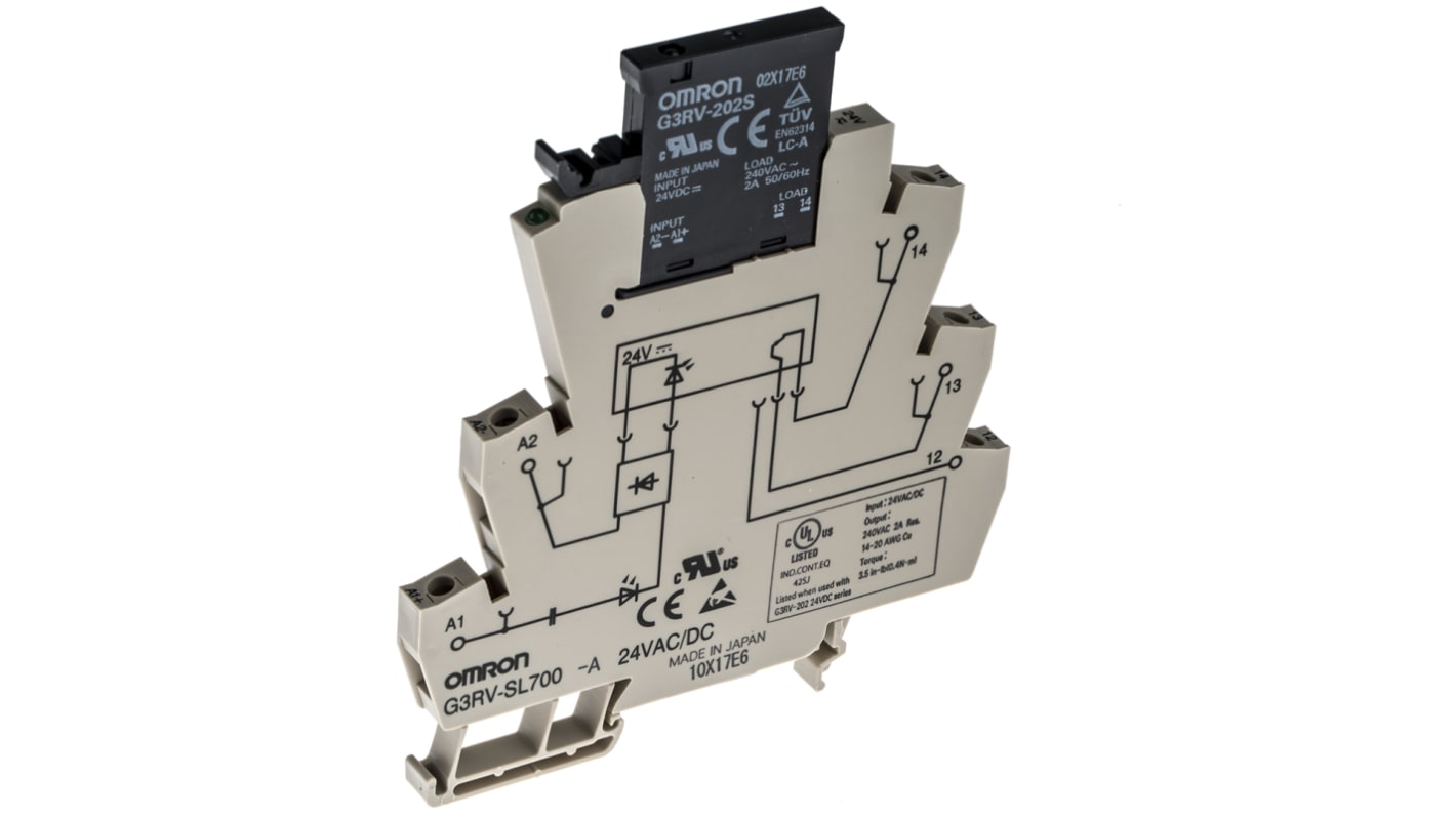 G3RV-SL700-A 24VAC/DC | Omron G3RV-SL Series Solid State Relay, 2 A ...