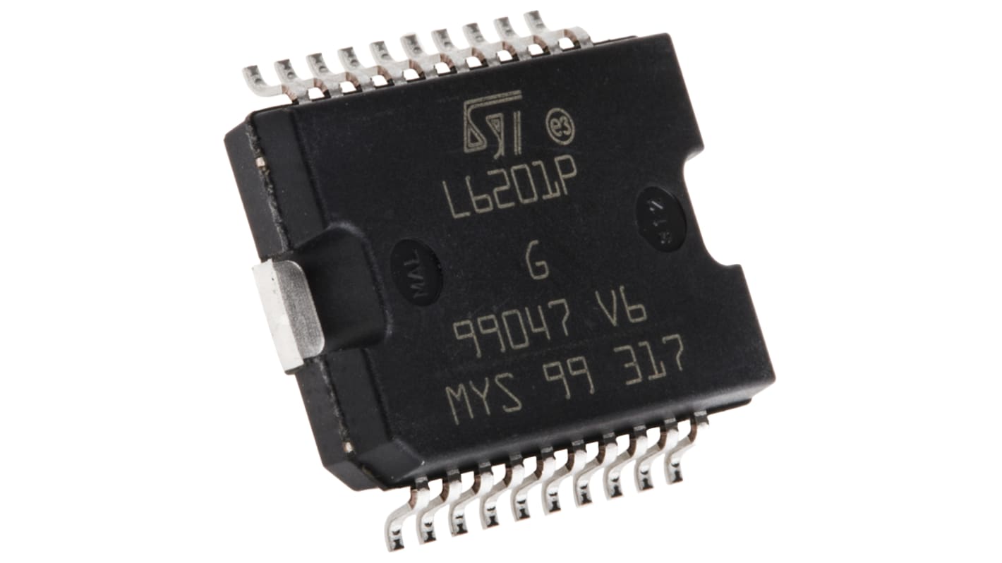 L6201PS | STMicroelectronics モータドライバIC, 20-Pin PowerSO ブラシ付きDC | RS