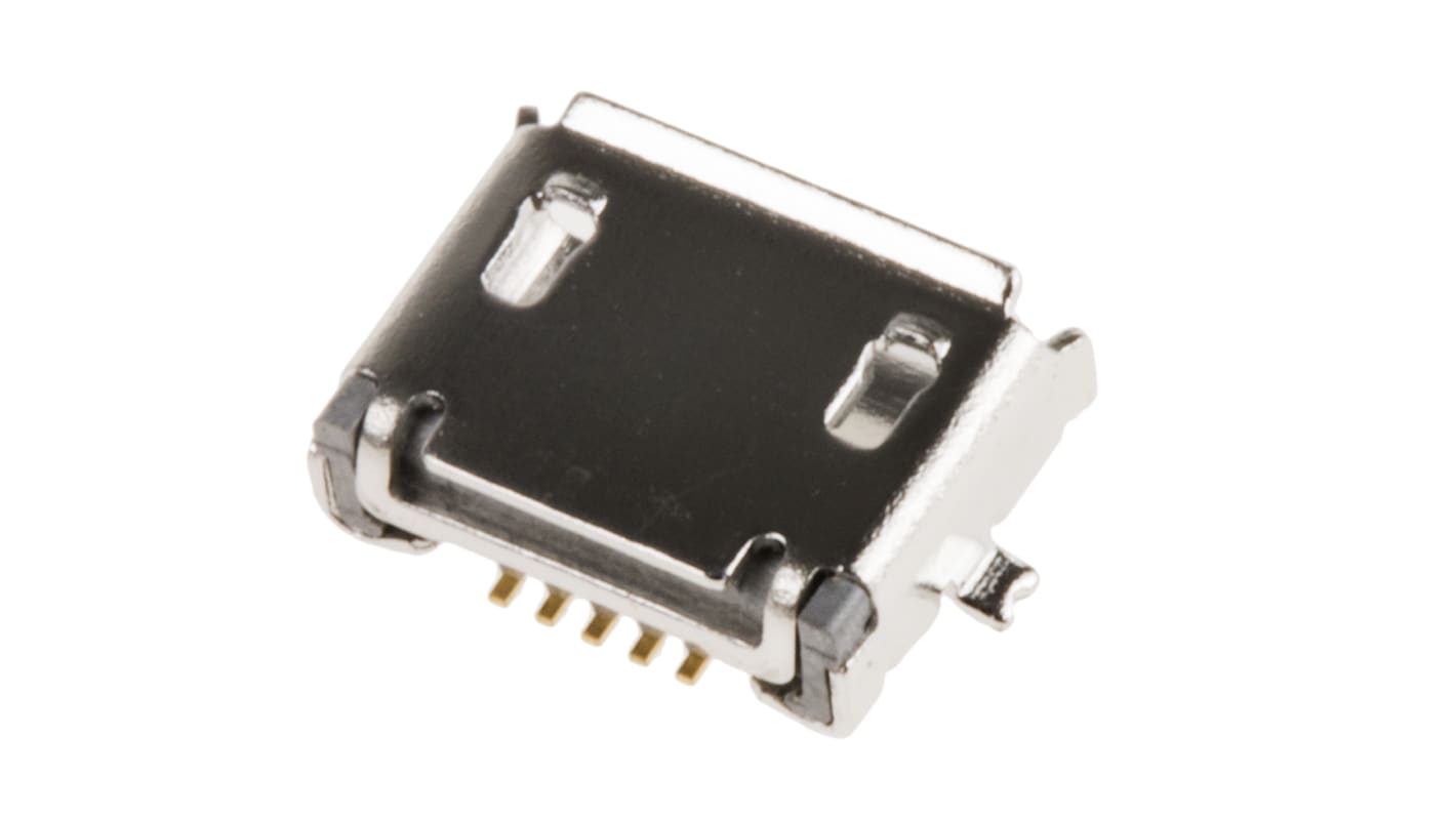 10104111-0001LF | Amphenol ICC Right Angle, SMT, Socket Type Micro AB 2 ...