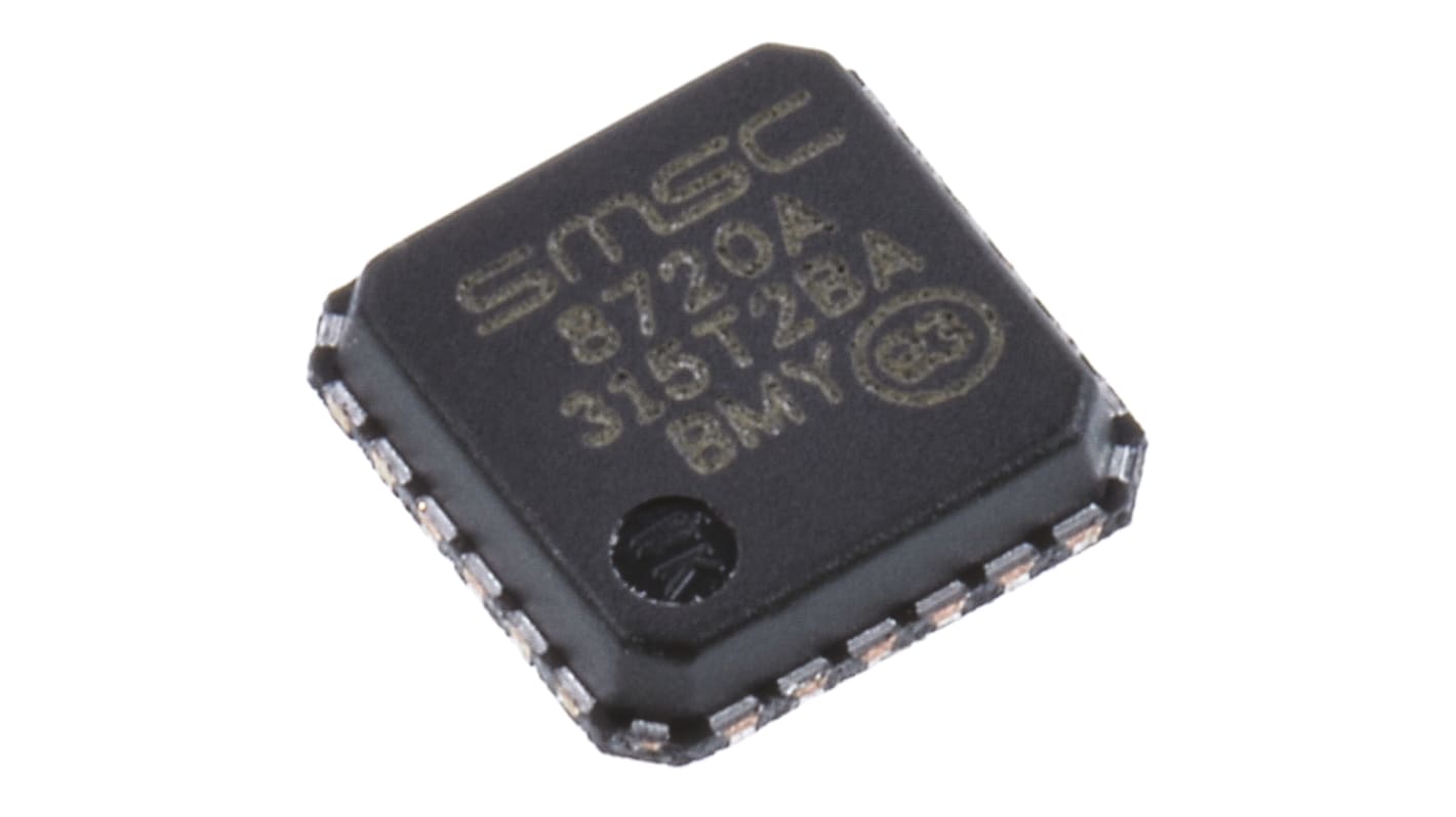 Microchip 4-Channel Ethernet Transceiver 24-Pin QFN, LAN8720A-CP-TR | RS