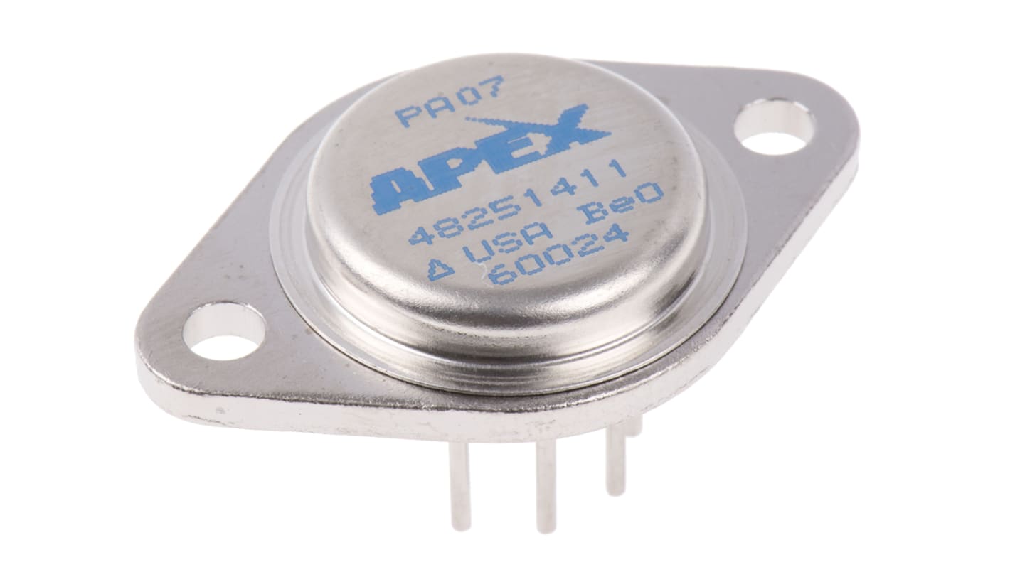 PA07 Apex, High Voltage, Op Amp, 1.3MHz, 8-Pin TO-3 | RS