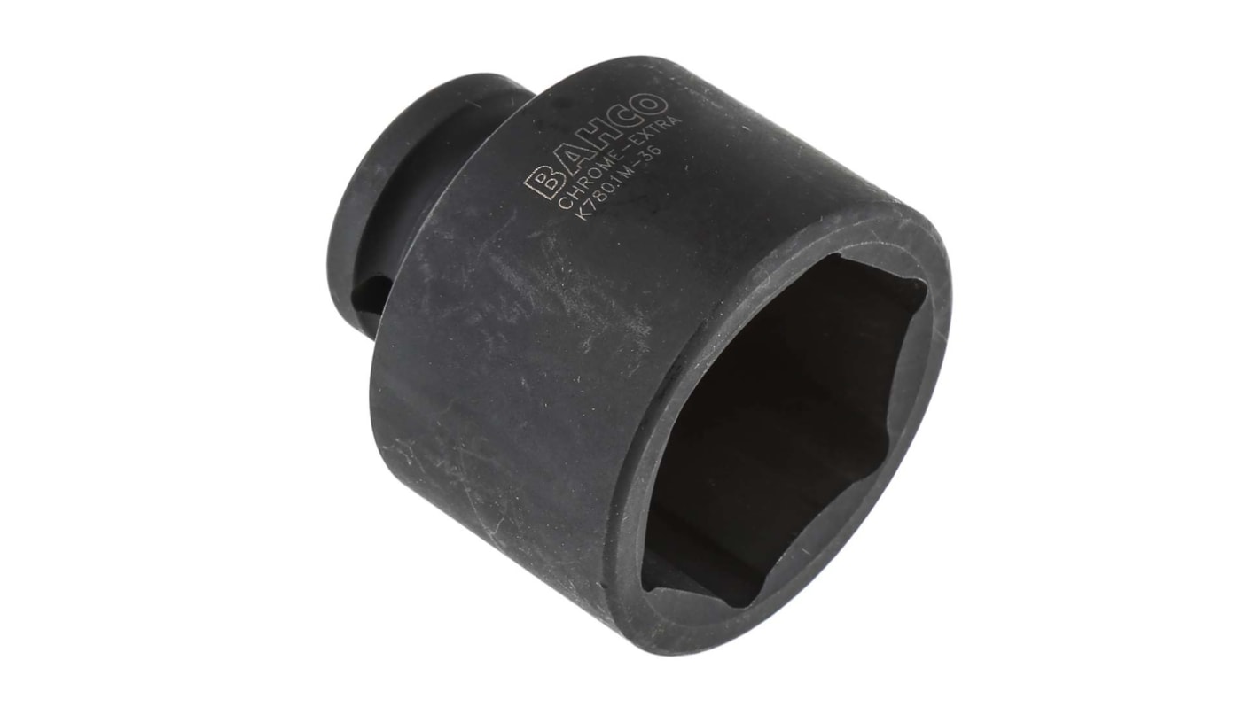 K7801M-36 | Bahco 36mm, 1/2 in Drive Impact Socket, 50 mm length | RS