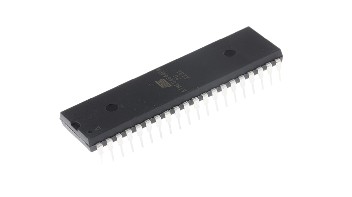 Microchip ATMEGA644PA-PU, 8bit AVR Microcontroller, ATmega, 20MHz, 2 kB, 64 kB Flash, 40-Pin ...