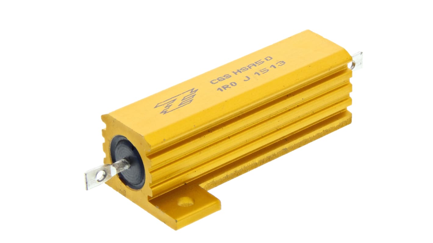 TE Connectivity, 1Ω 50W Wire Wound Chassis Mount Resistor HSA501R0J ±5% ...