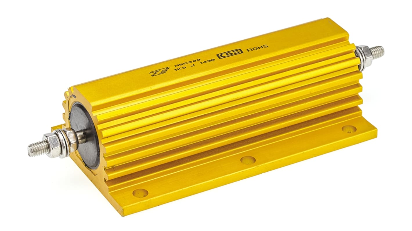 TE Connectivity, 1kΩ 300W Wire Wound Chassis Mount Resistor HSC3001K0J ...