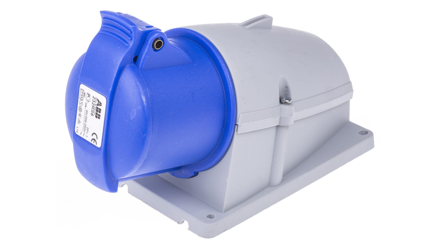 2CMA193122R1000 232RS6 | ABB, Easy & Safe IP44 Blue Wall Mount 2P + E ...