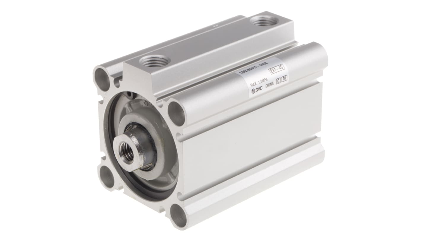 CDQ2B50TF-50DZ | SMC Pneumatic Compact Cylinder - 50mm Bore, 50mm Stroke, CQ2 Series, Double ...