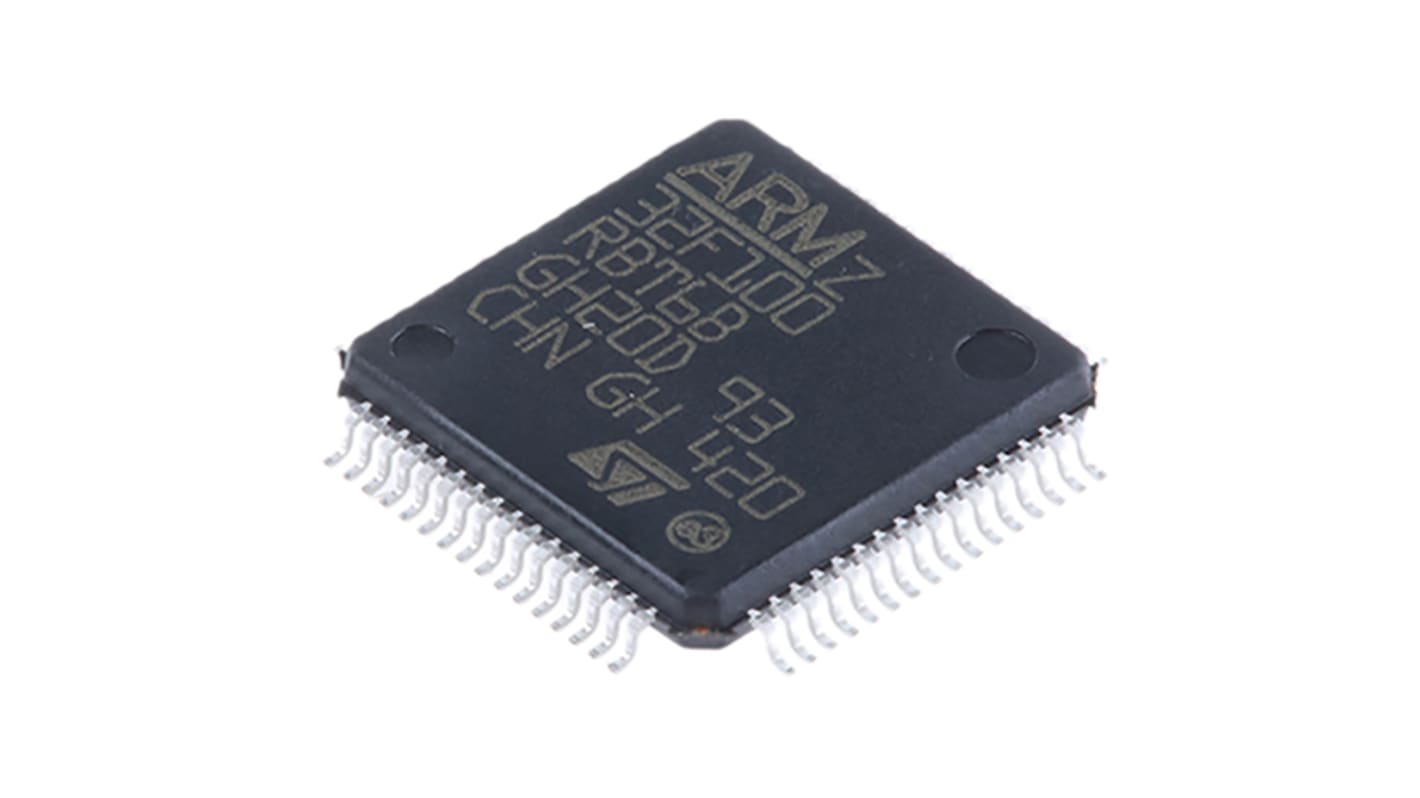 STMicroelectronics STM32F100RBT6B, 32bit ARM Cortex M3 Microcontroller, STM32F1, 24MHz, 128 kB ...