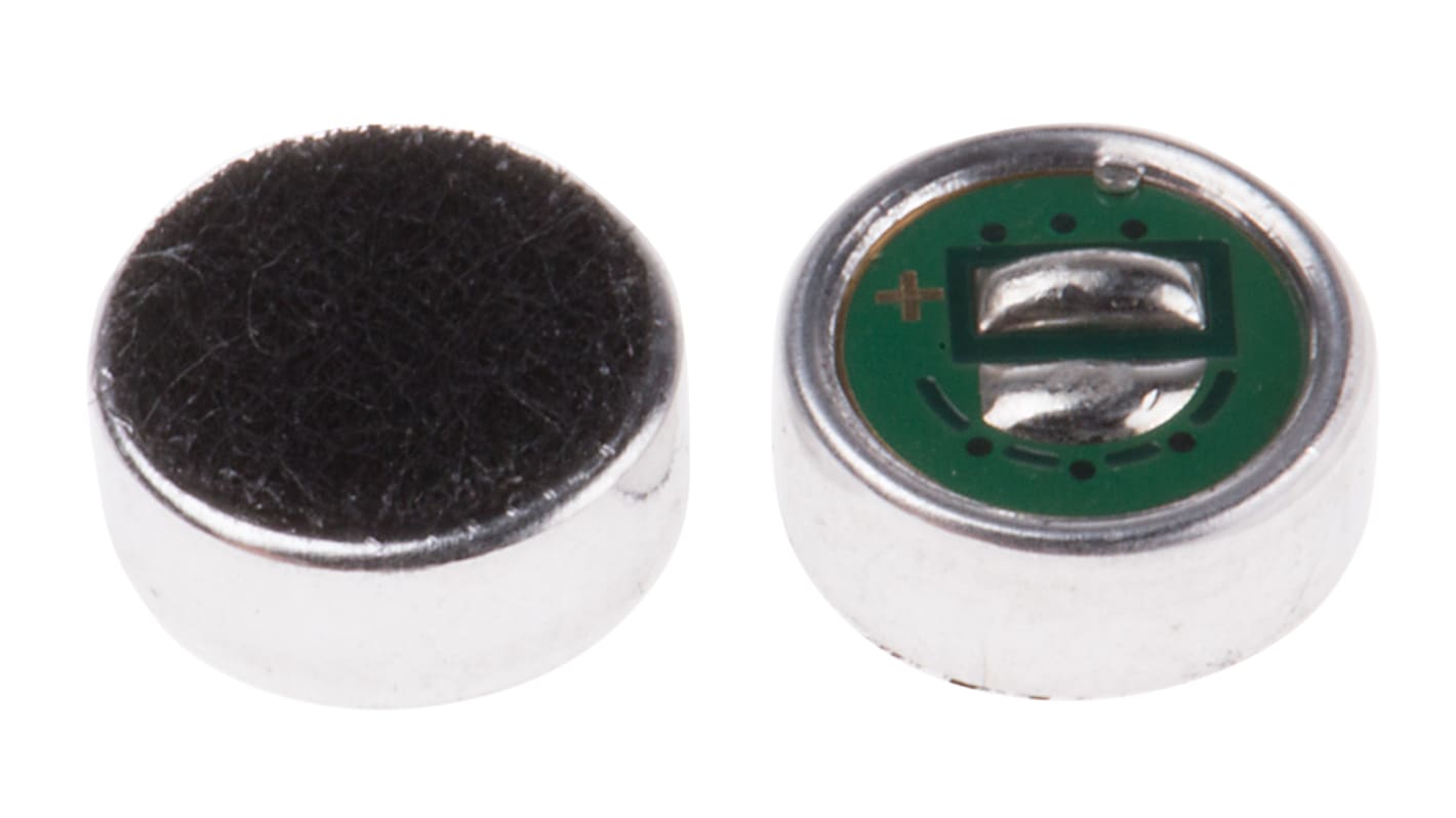 RS PRO Omni-Directional, Surface Mount 6mm Microphone Condenser -40dB | RS