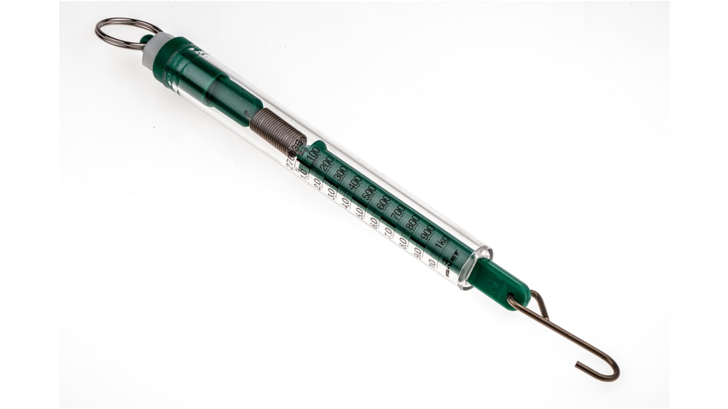 RS PRO Spring Balance, 50 g Resolution, Metric Scale, 1 kg, 10 N Weight ...