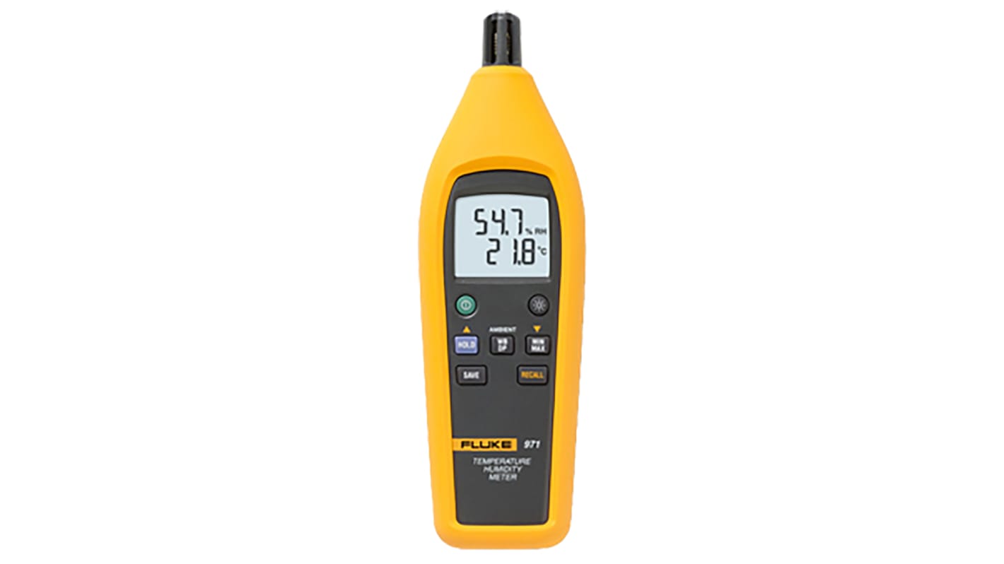 2418208 | Fluke 971 Handheld Hygrometer, ±2.5 %RH Accuracy, +60°C Max ...